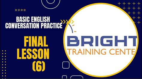Final Lesson 6 YouTube