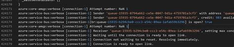 Core AMQP Debug Logs Contain NaN Issue 11798 Azure Azure Sdk