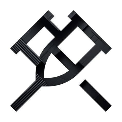 Premium Photo Photo Icons Crutches Icon Dark Black Square Tech Texture