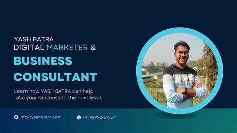 Yash Batra More Than Just A Consultant — Your Partner In Business