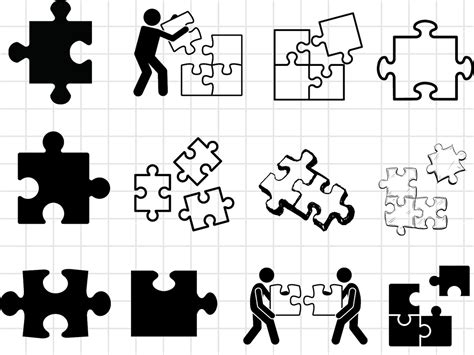 Puzzle Svg Jigsaw Svg Puzzle Pieces Bundle Heart Puzzle Svg Heart