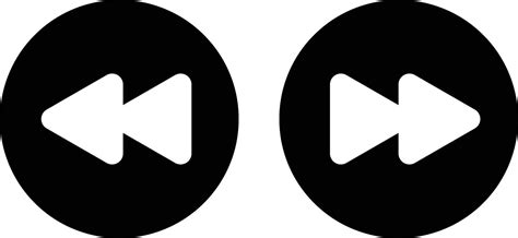 Fast Forward And Back Button Icons Rewind Play Forward Button Icon Vector 39856372 Vector Art
