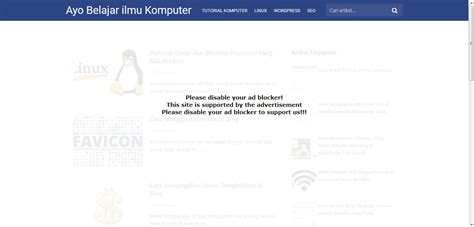Cara Pasang Script Anti Adblock Di Blogger