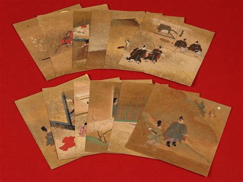 Yahooオークション 【伝来】ky6577 平安美人人物図 物語絵 大和絵 1