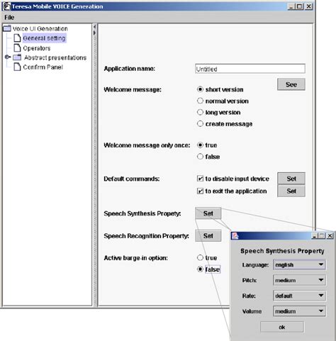 Panel For Setting The Parameters For The Entire Application Download Scientific Diagram