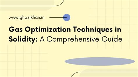 Tech9 On Linkedin Gas Optimization Techniques In Solidity A
