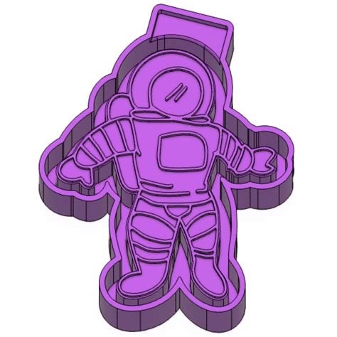 Stl File Astronaut Freshie Mold 3d Model Molding For Making Silicone