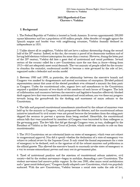 Hypothetical Case Pdf