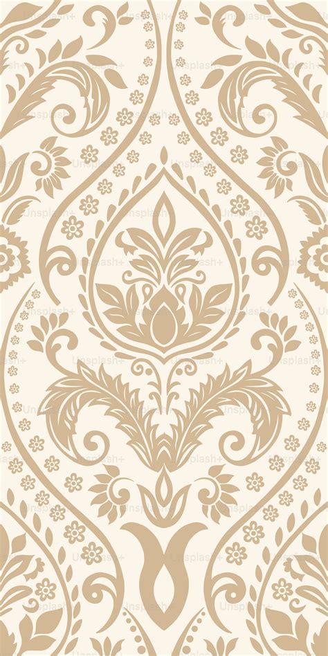 Vektor Wallpaper Krem Dan Putih Dengan Desain Bunga Gambar Wallpaper Di Unsplash