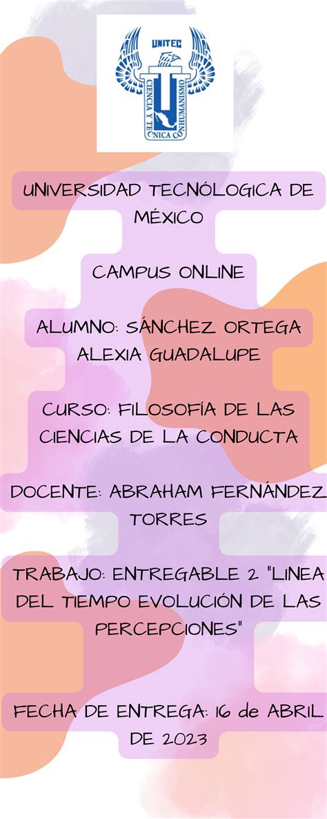 Linea Del Tiempo Filosofía Universidad TecnÓlogica De MÉxico Campus
