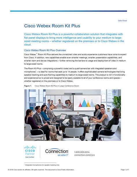 Cisco Ttc7 25 Webex Room Kit Plus Installation Guide