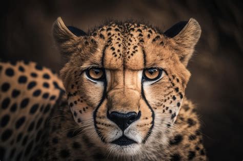 Premium Photo Cheetah Front View