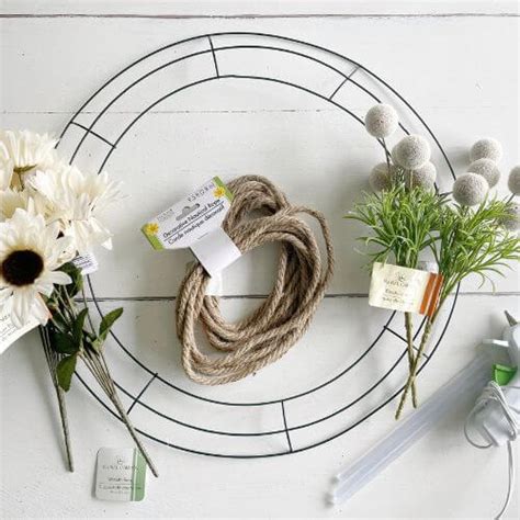 How To Make A Dollar Tree Fall Wreath Dappled Skies And Diys