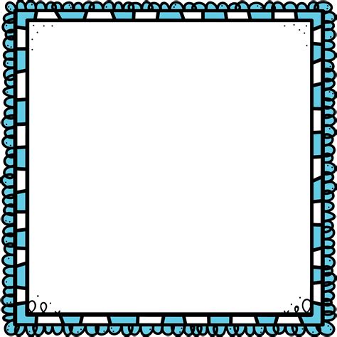 A Blue And White Square Frame With Dots On The Border As If It Were An