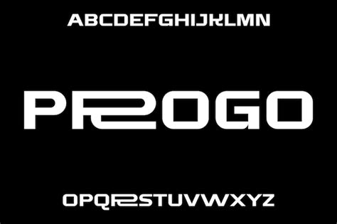 Premium Vector Clean And Bold Display Font Vector