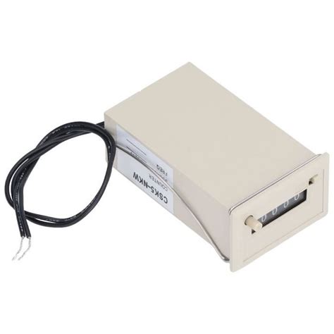 EJ life Compteur électromagnétique à chiffres Compteur d impulsions Comptage précis Petite