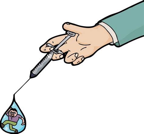 Vacuna De Dibujos Animados Imágenes De Stock De Arte Vectorial
