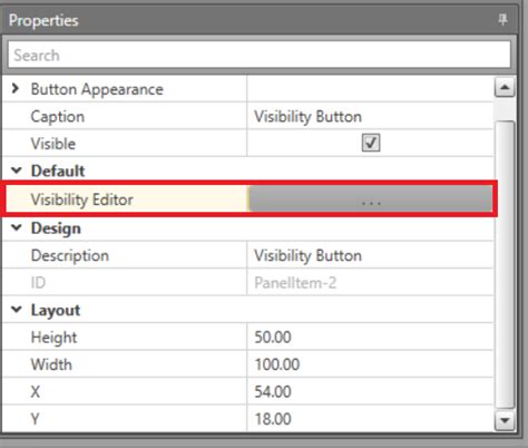 Visibility Button