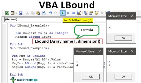 Vba Lbound Syntax Examples How To Use