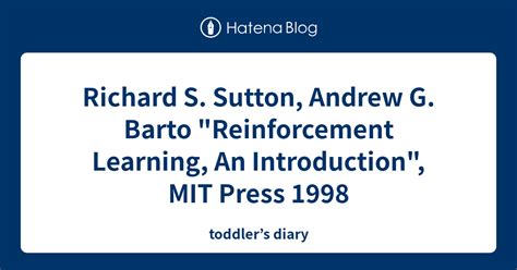 richard s sutton andrew g barto reinforcement learning an