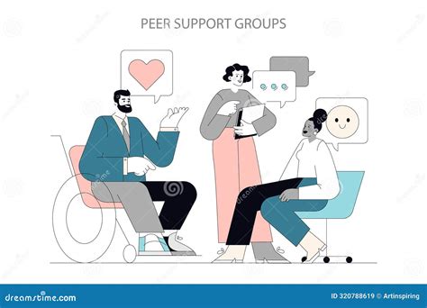Promoting Peer To Peer Learning Turquoise Concept Icon Cartoon Vector 252008613