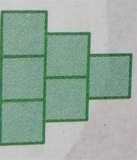 Calcula el área de la figura si cada cuadrado tiene cm² de superficie Para hoy por favor