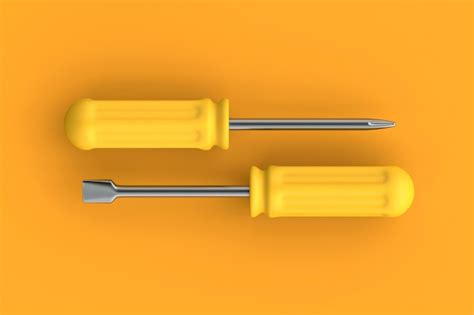 Premium Photo 3d Render Screwdriver Tools Backgrond