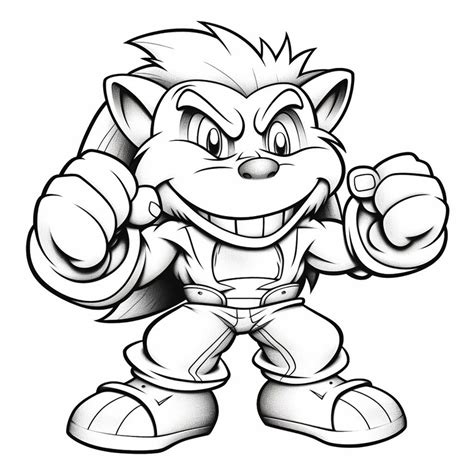 20 Black And White Pages Of Sonic Characters To Practice Etsy