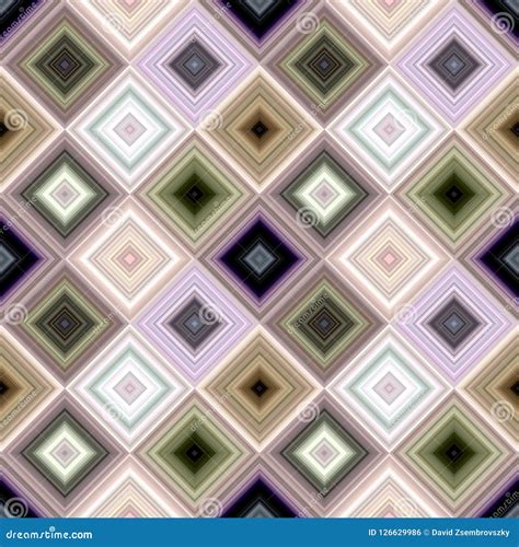 Seamless Diagonal Square Mosaic Tile Pattern Background Vector
