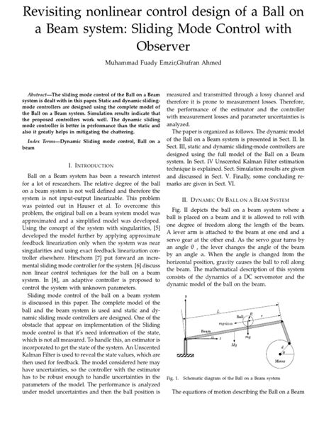Revisiting Nonlinear Control Design Of A Pdf Kalman Filter
