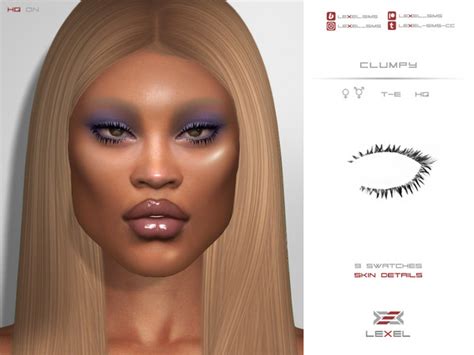 The Sims Resource Clumpy 3d Eyelashes Skin Details