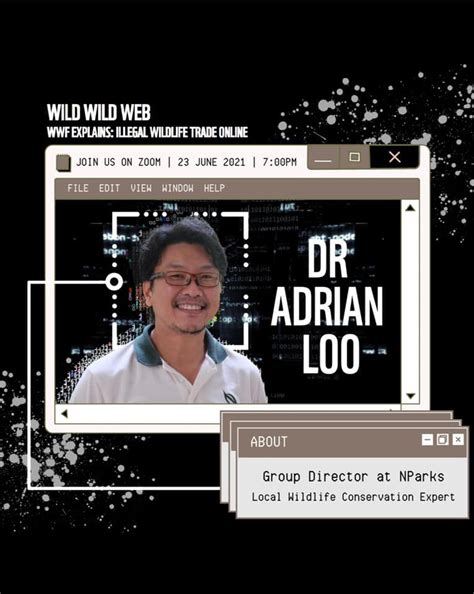 Wwf Singapore Dr Adrian Loo Is Nparks Resident Expert Facebook