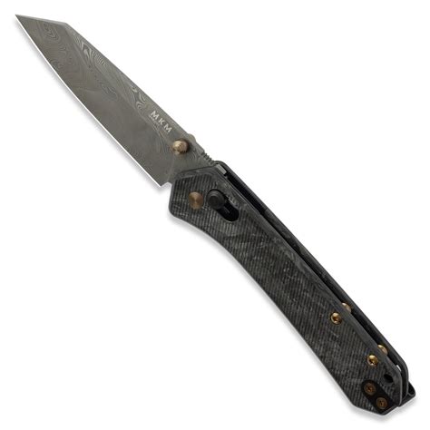 Yipper Pocket Knife Fancy Boi Carbon Fiber Damasteel Limited E