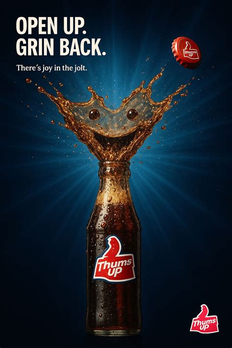 Thums Up Ad Concept — Built With Just Chatgpt Tried Playing With Illusion And Expression