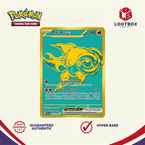 Pokemon Card Game Chi Yu Ex Hyper Rare Paldean Fates Shopee
