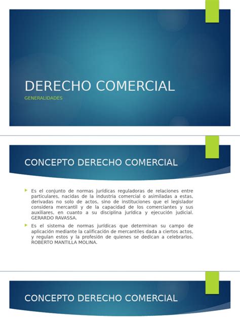 Derecho Comercial Concepto Historia Fuentes Pdf