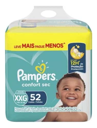 Pampers Confort Sec Xxg X 52 Unidades Género Sin Género Tamaño Extra
