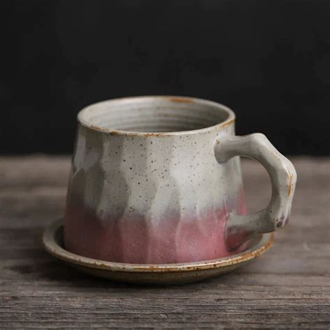 Handmade Coffee Cup Vintage Stoneware Coffee Mugs Feajoy