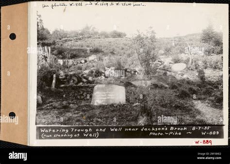 Watering Trough And Well Near Jacksons Brook Hardwick Mass Aug 7