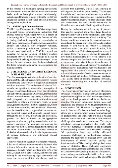 Utilizing 6g Technology For Healthcare Monitoring With Machine Learning Pdf Computer