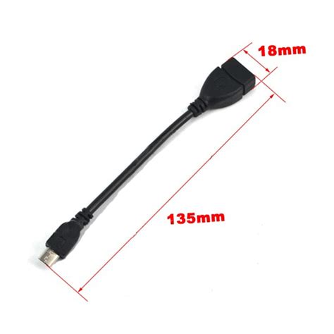 สาย OTG หวแจค Micro USB และ USB สำหรบ Raspberry Pi Zero W และโทรศพทสมารทโฟนอนๆ Male