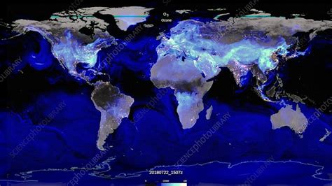 Global Surface Ozone Levels Illustration Stock Image C048 6570