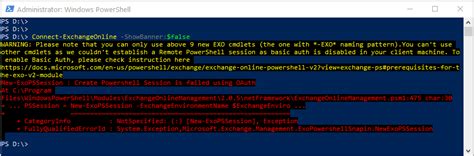 troubleshooting new exopssession create powershell session is failed