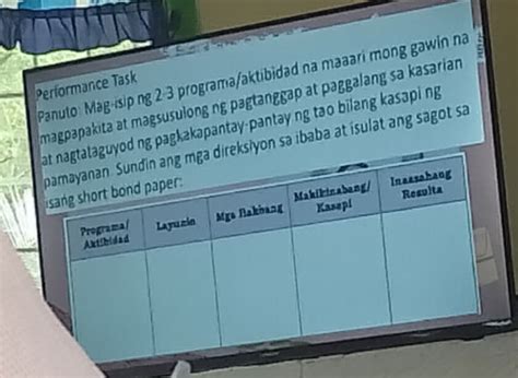 Performance Task Panuto Mag Isip Ng 2 3 StudyX