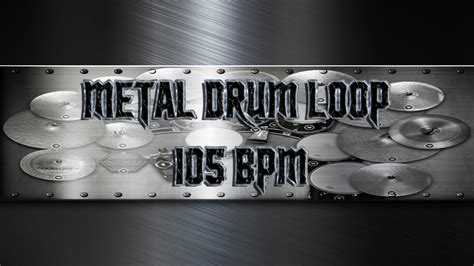 Groovy Metal Drum Loop 105 Bpm Hqhd Youtube