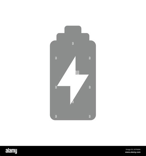 Battery Full Charge Vector Icon Simple Glyph Symbol Stock Vector Image
