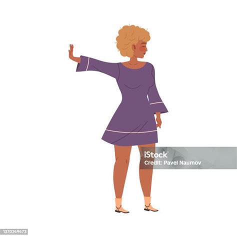 제스처 사인 만화 벡터 일러스트레이션을 표시하거나 중지하지 않는 여성 격리에 대한 스톡 벡터 아트 및 기타 이미지 격리