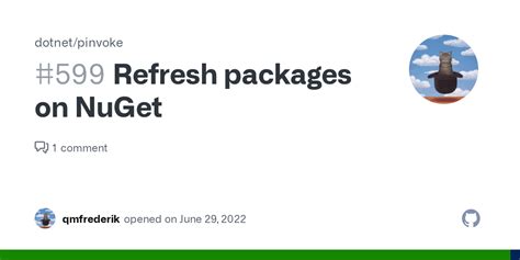 Refresh Packages On Nuget · Issue 599 · Dotnetpinvoke · Github