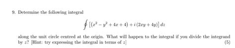 Solved Determine The Following Integral Chegg