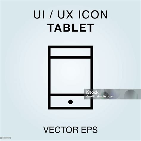 Icône De Ui Ux Tablette Vecteurs Libres De Droits Et Plus Dimages